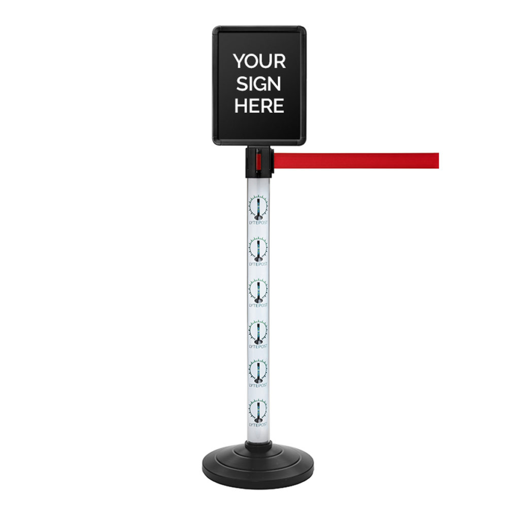Fixed-Mount Stanchion Signs - LytePost